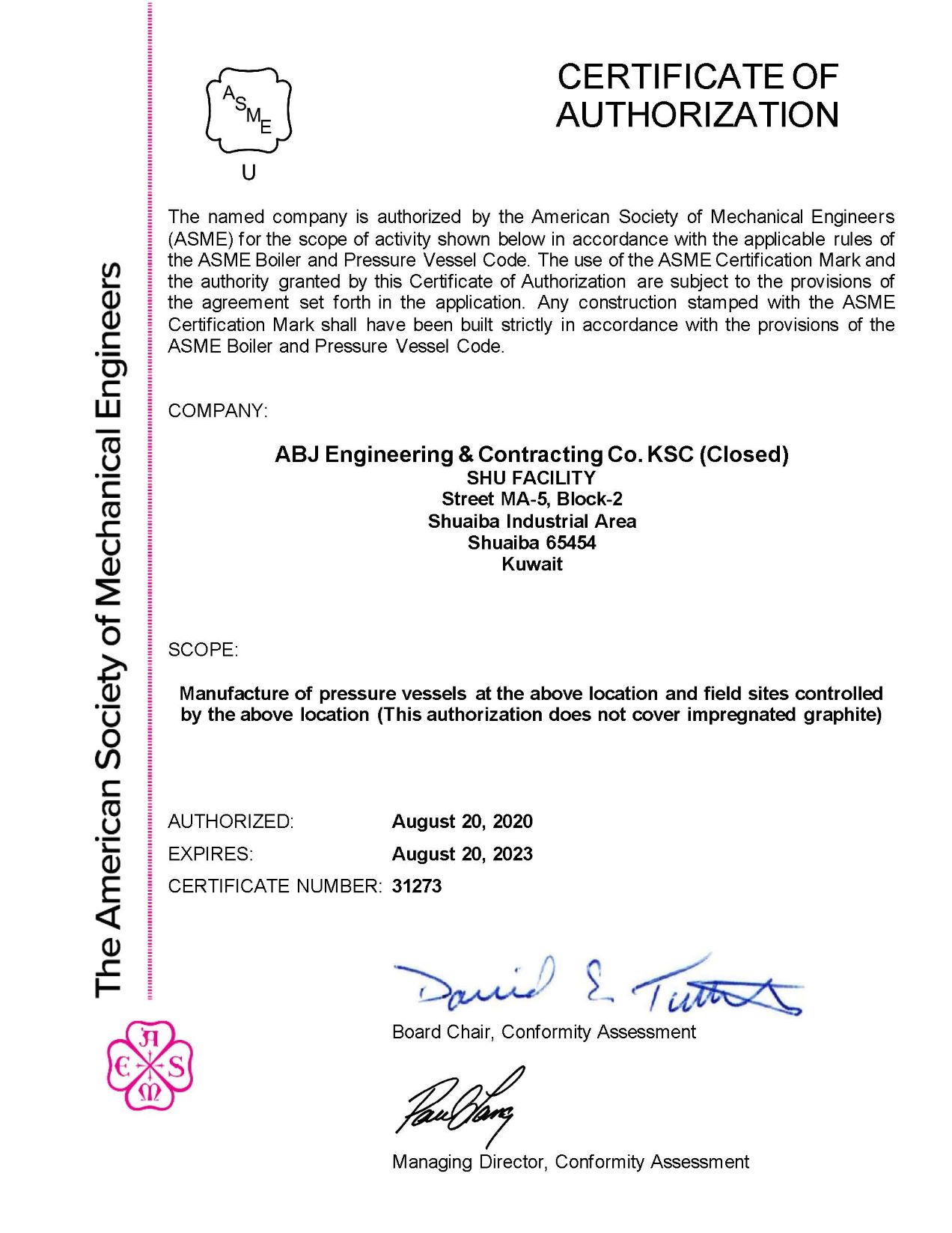 Accreditations – ABJ